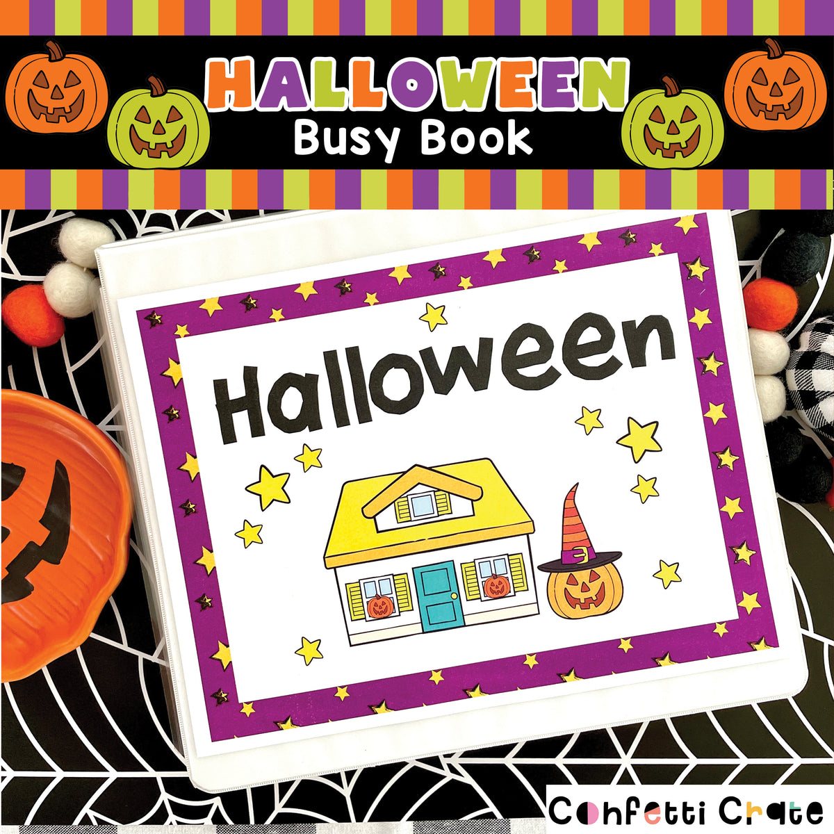 12 Halloween Educational Activities for Preschoolers in a Busy Book ...