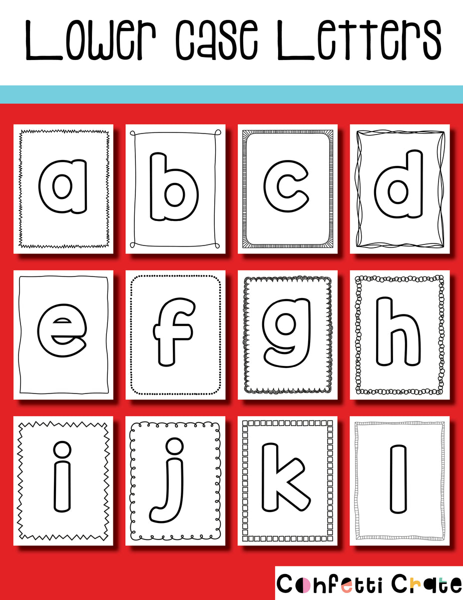 Alphabet Books in Upper and Lower Case - Printable PDF – Confetti Crate