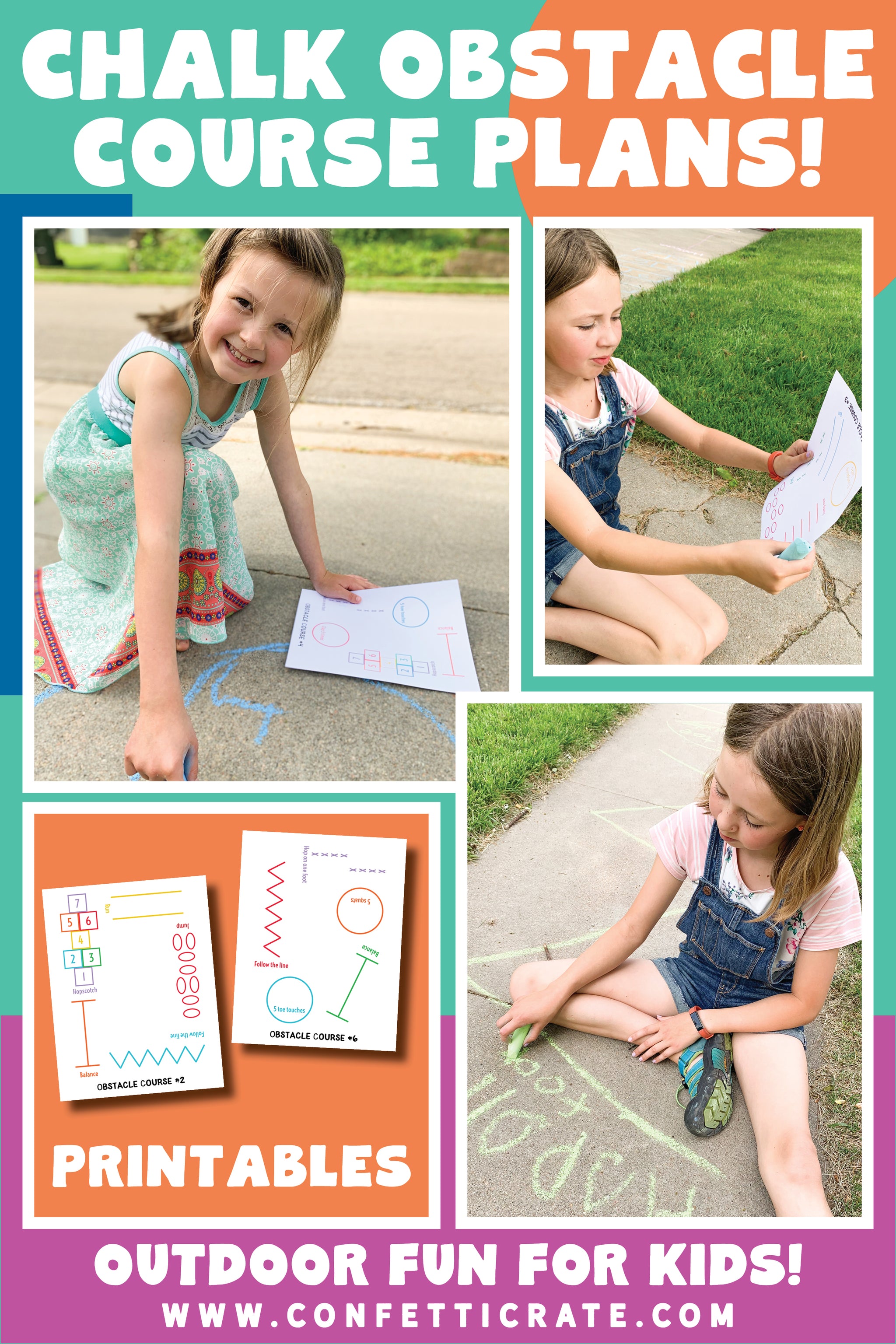 Chalk Obstacle Course Plans - Printable PDF – Confetti Crate