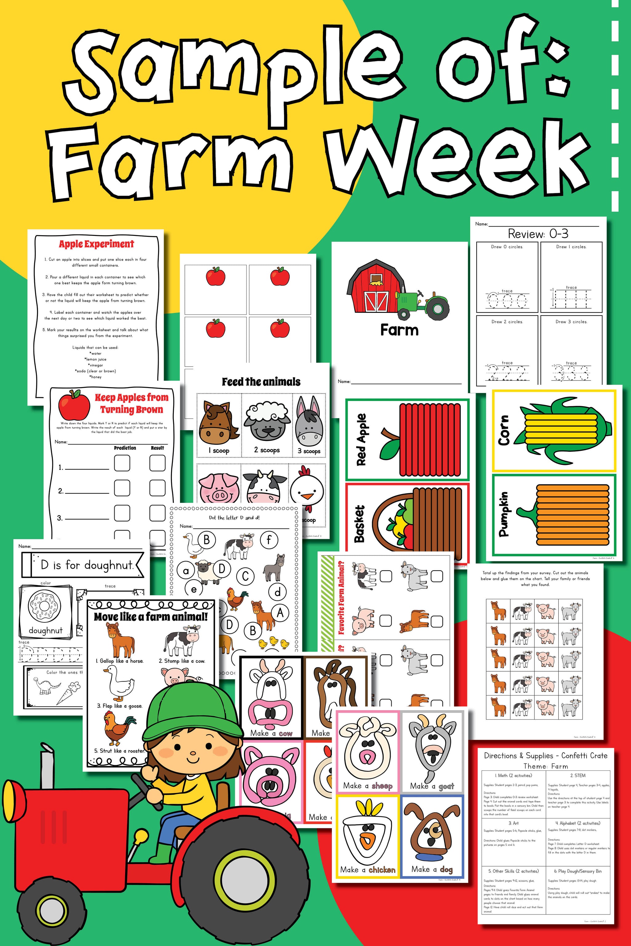 Second Semester Easy Preschool Curriculum for Homeschool - 19 weeks (p ...
