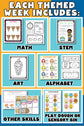 Second Semester Easy Preschool Curriculum for Homeschool - 19 weeks (p ...