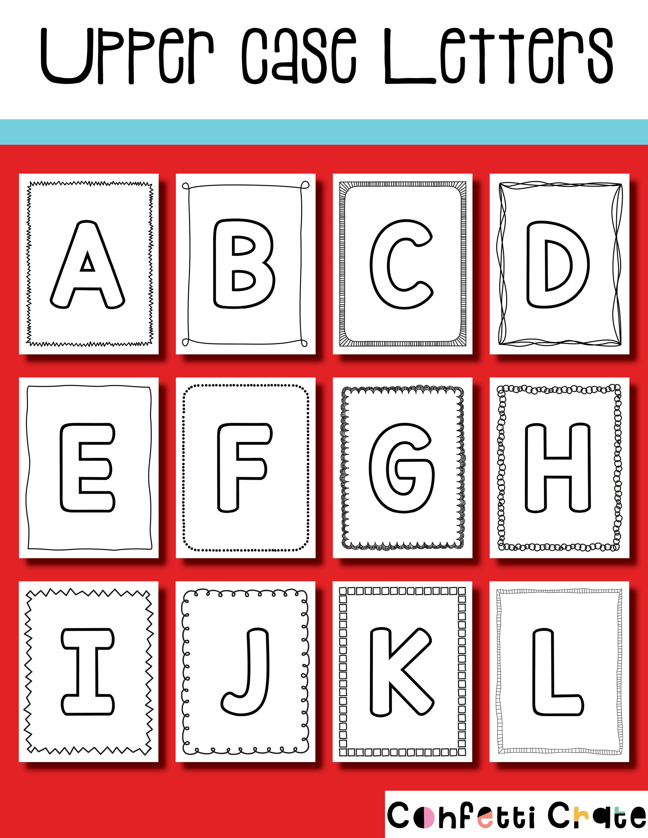 Alphabet Books in Upper and Lower Case - Printable PDF – Confetti Crate