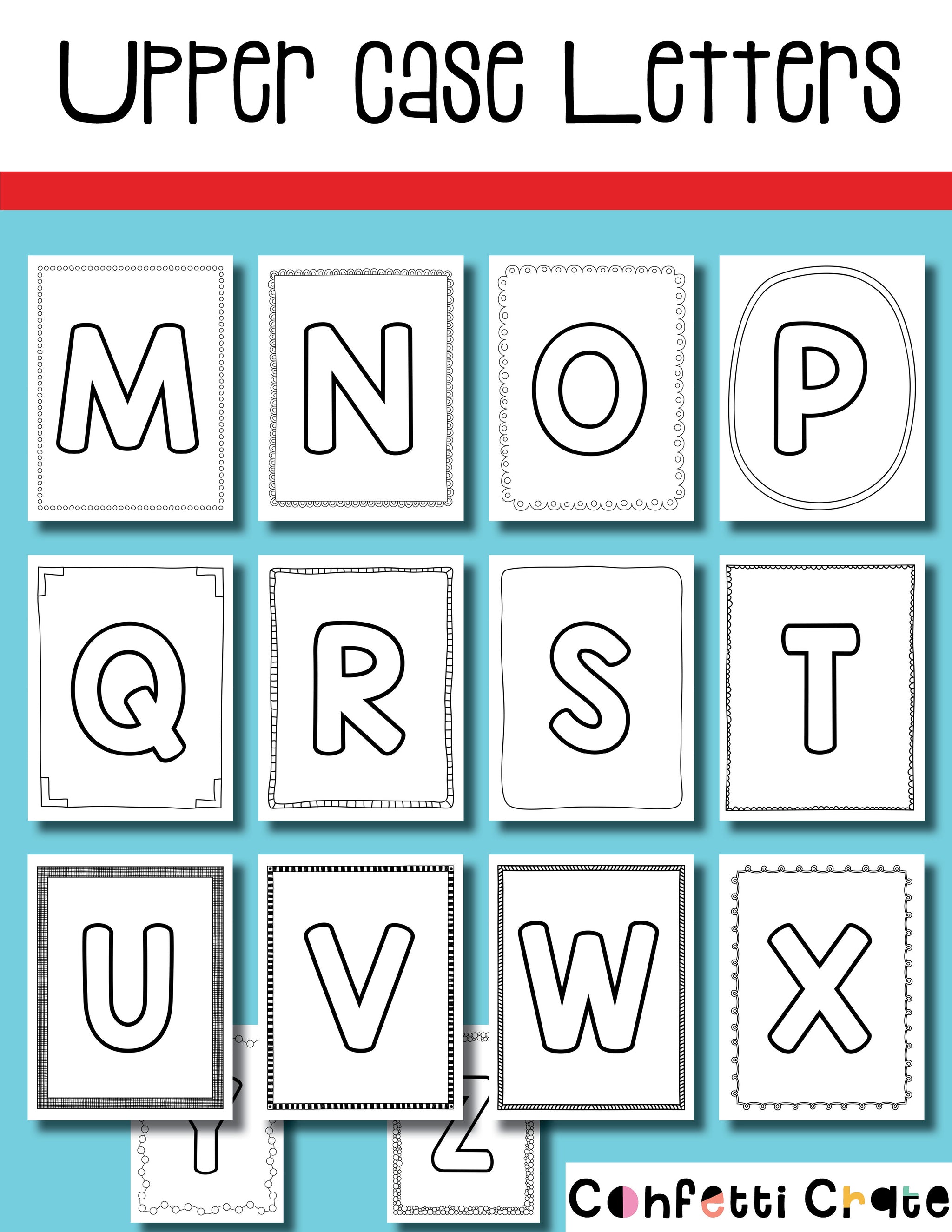 Alphabet Books in Upper and Lower Case - Printable PDF – Confetti Crate